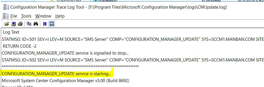 Sccm System Center Configuration Manager 1806 Step By Step Upgrade Guide Configuration