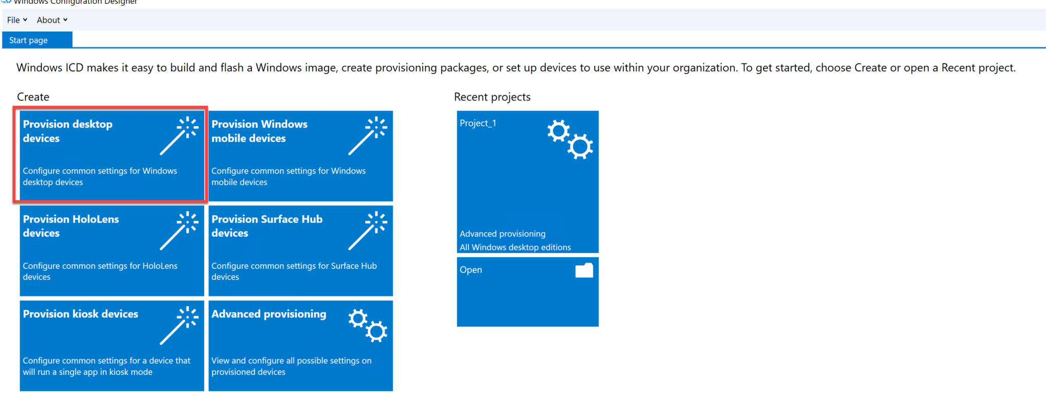 Create provisioning package using Windows Configuration Designer | Configuration Manager ...
