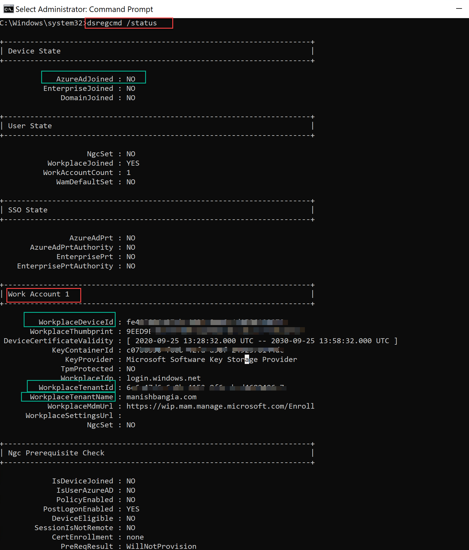 How to register Windows 10 device to Azure AD | Configuration Manager ...