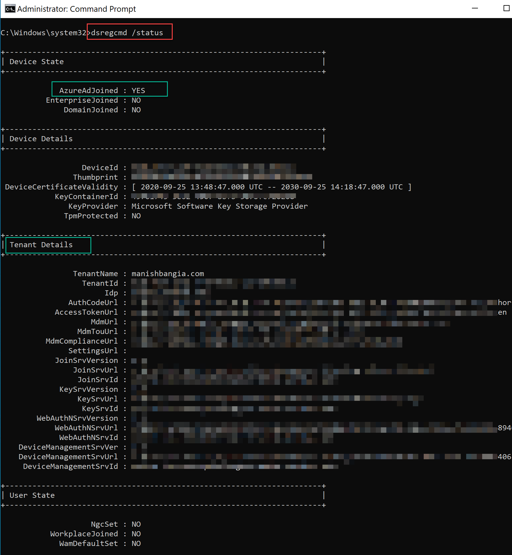 How to register Windows 10 device to Azure AD | Configuration Manager ...