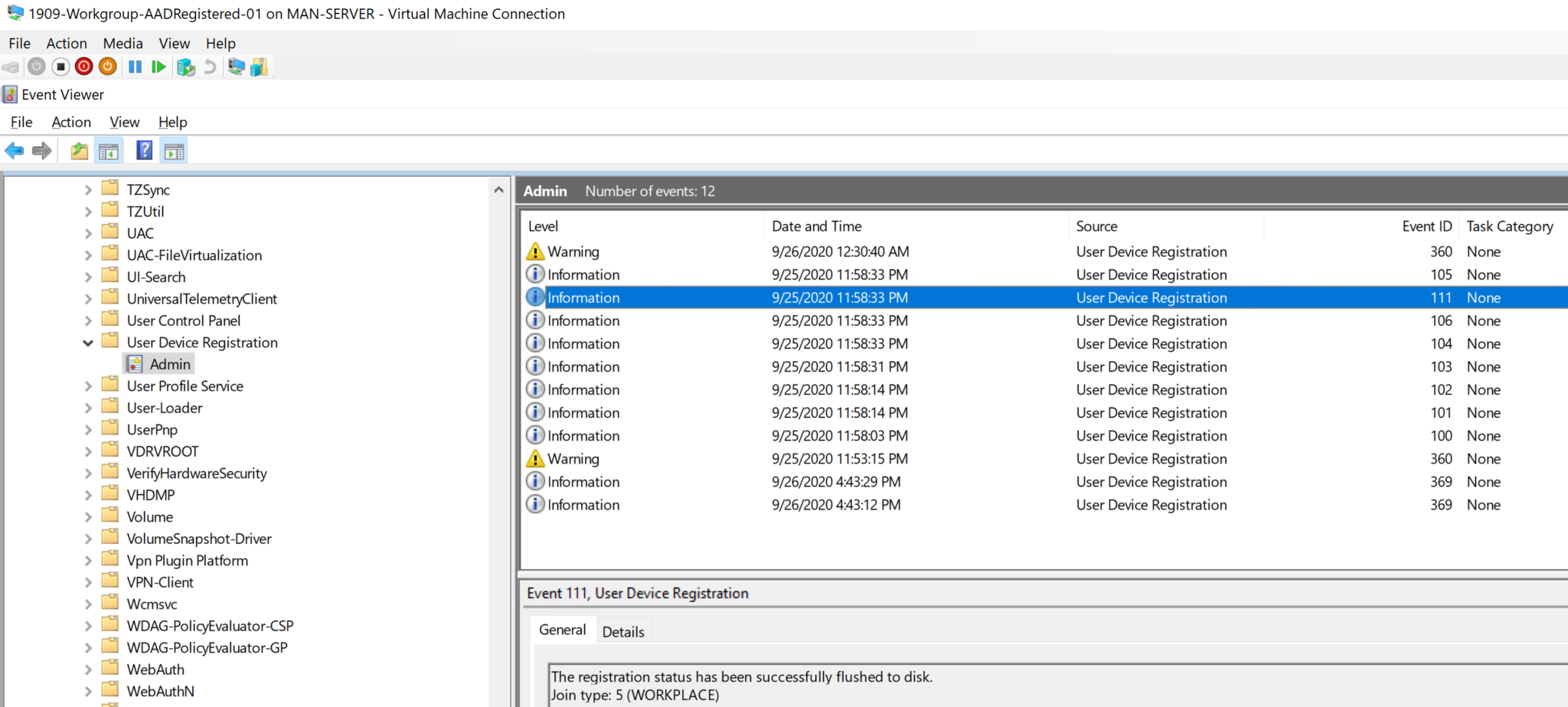 How to register Windows 10 device to Azure AD | Configuration Manager ...