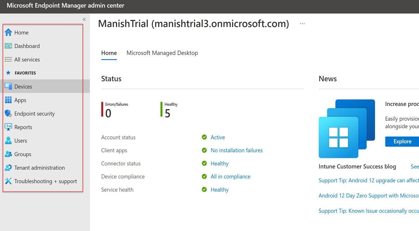 Create and setup Microsoft Intune Account- MEM | Configuration Manager ManishBangia