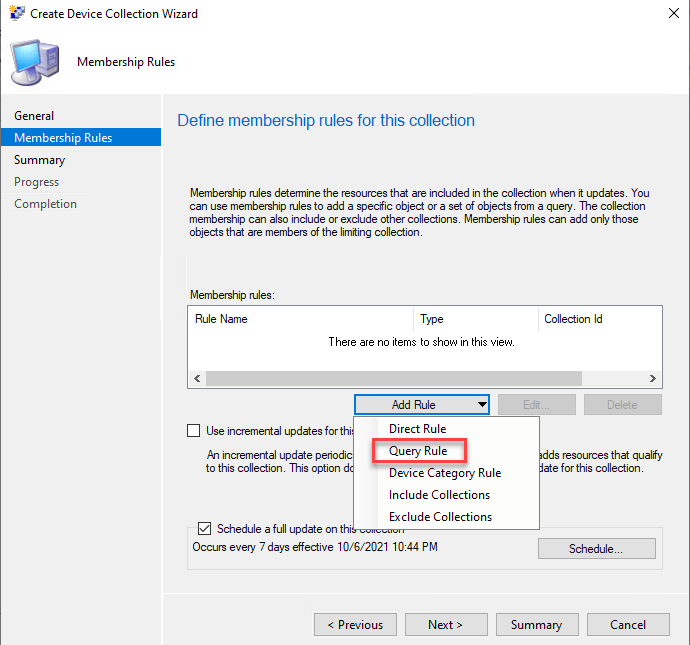 Create Windows 11 and Windows Server 2022 device collection sccm ...