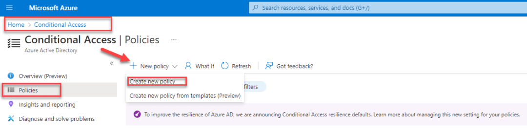 Restrict Access To Azure Portal From External Network Using Conditional Access Policy