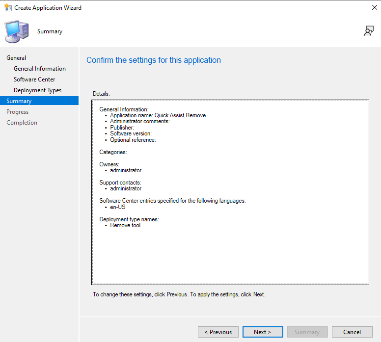 Remove Quick Assist using SCCM Application Model | Configuration ...