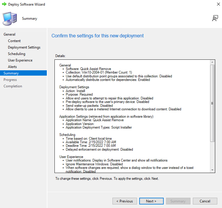 Remove Quick Assist using SCCM Application Model | Configuration ...