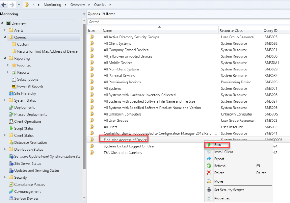 Create SCCM Query to find Mac Address of device | Configuration Manager ManishBangia