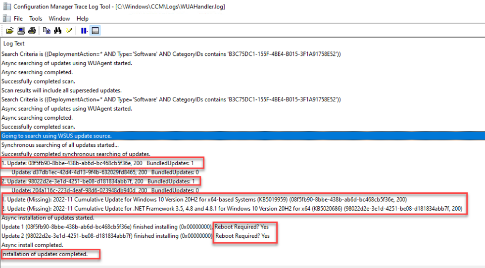 Track SCCM Software Update patch deployment through client log flow | Configuration Manager ...