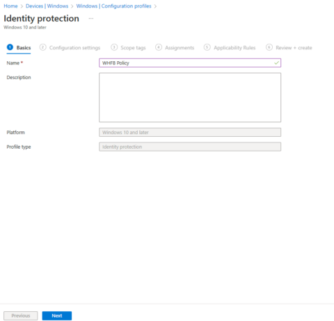 Configure Windows Hello for Business using Intune | Configuration ...