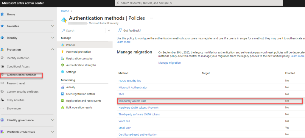 Usage Of Temporary Access Pass With Windows Autopilot Configuration