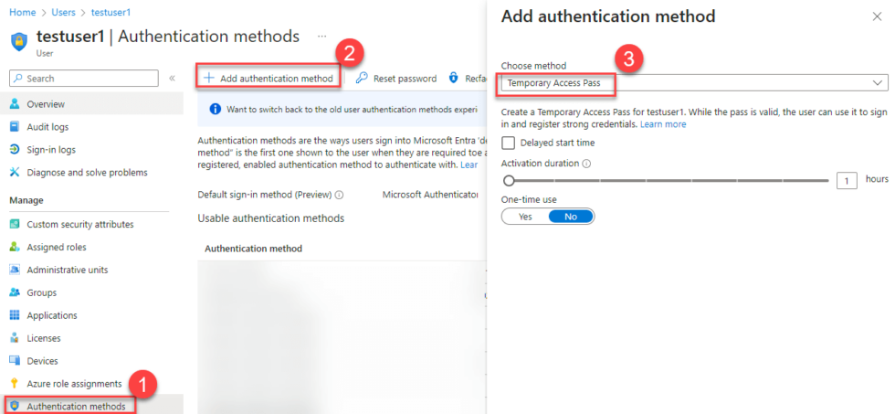 Usage of Temporary Access Pass with Windows Autopilot | Configuration ...