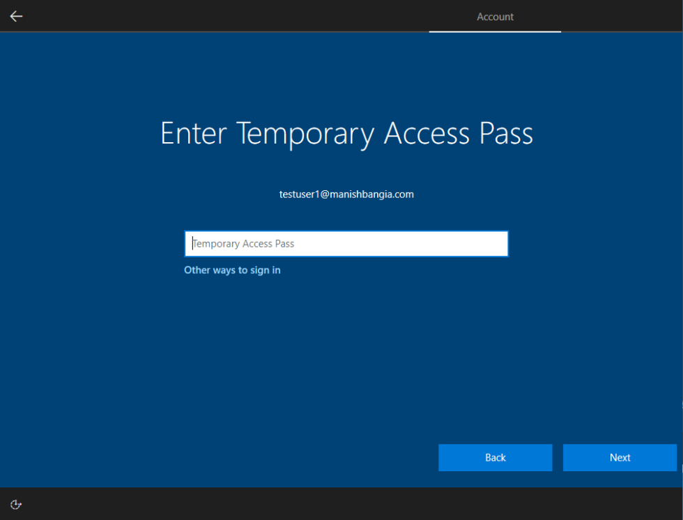 Usage of Temporary Access Pass with Windows Autopilot | Configuration ...