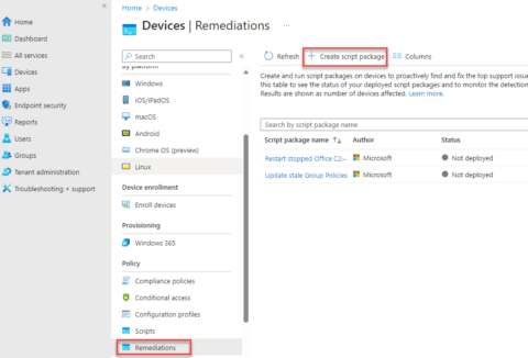 Deploy remediation script using Intune | Configuration Manager ManishBangia